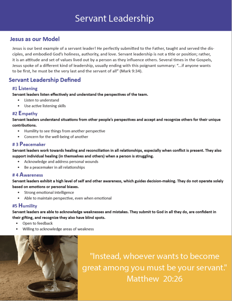 Servant Leadership | Urban Alliance